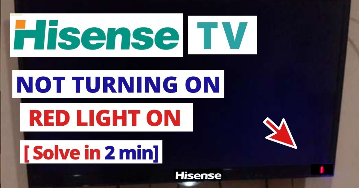 Hisense TV Flashing Red Light – Causes & Fixes